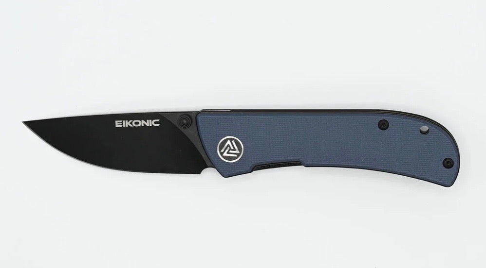 Eikonic Knives Fairwind Steel Blue G-10 & Black D2 220BGY