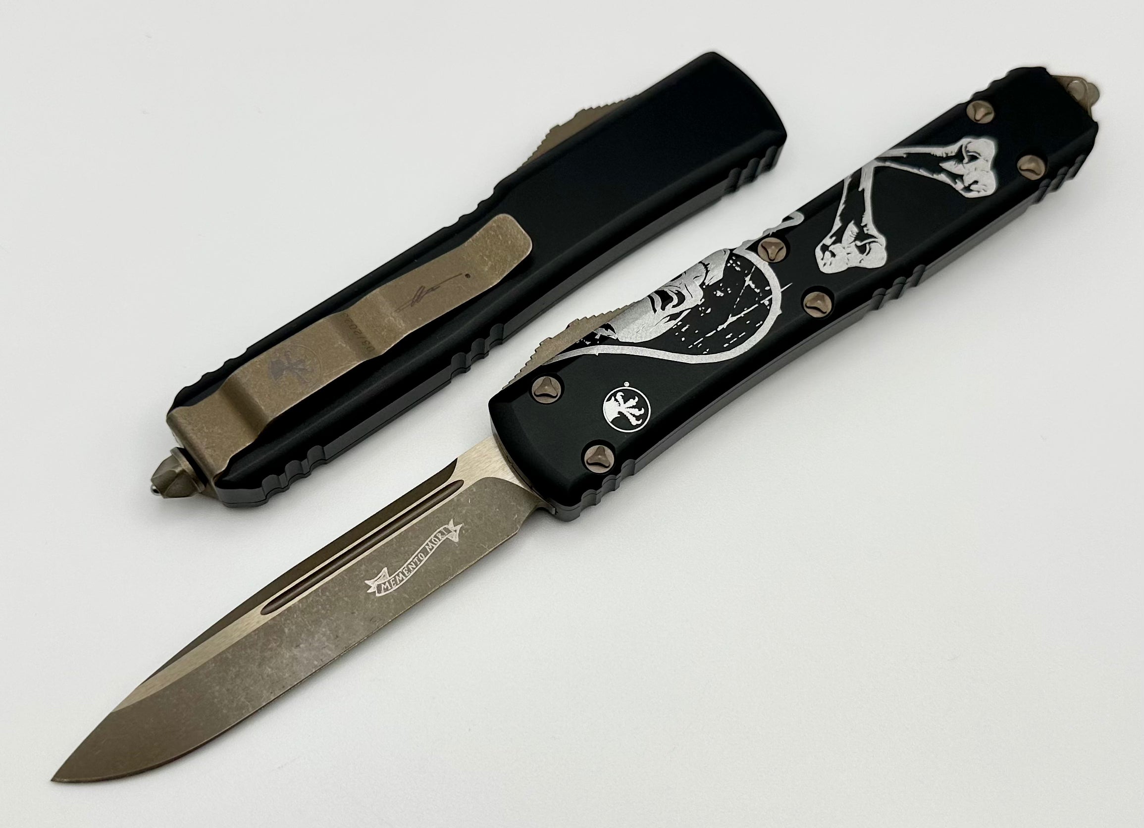 Microtech Ultratech S/E Bronze Apocalyptic Standard Death Card Signatu