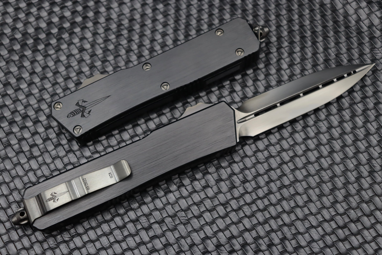 Marfione Scarab 2 D/E DLC Satin w/ Hefted Black Handle & DLC Ringed Ha