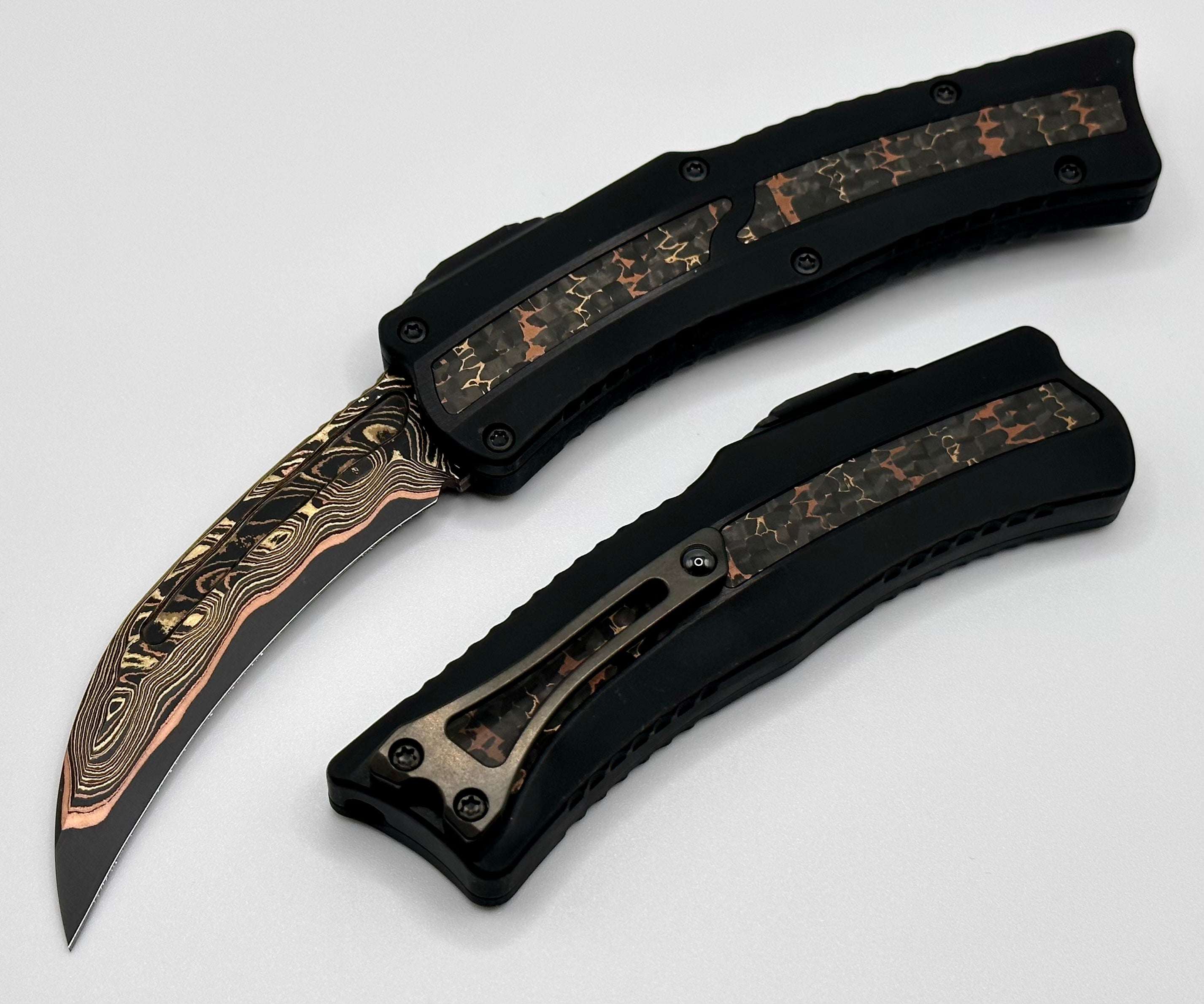 Heretic ROC Fat Carbon Brass & Copper Snakeskin with Baker Forge Tiger