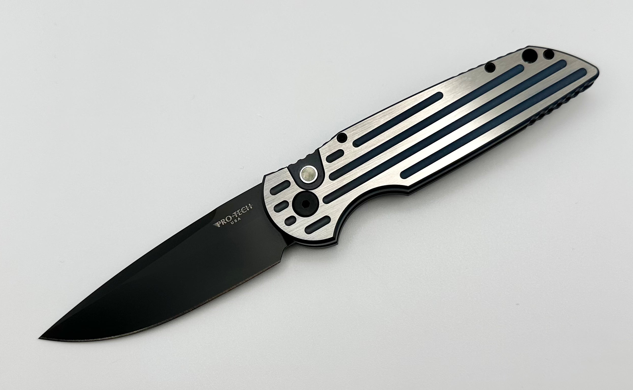 Pro-Tech TR-3 Custom Titanium 2022 Two Tone Matte Gray/Blue Titanium w